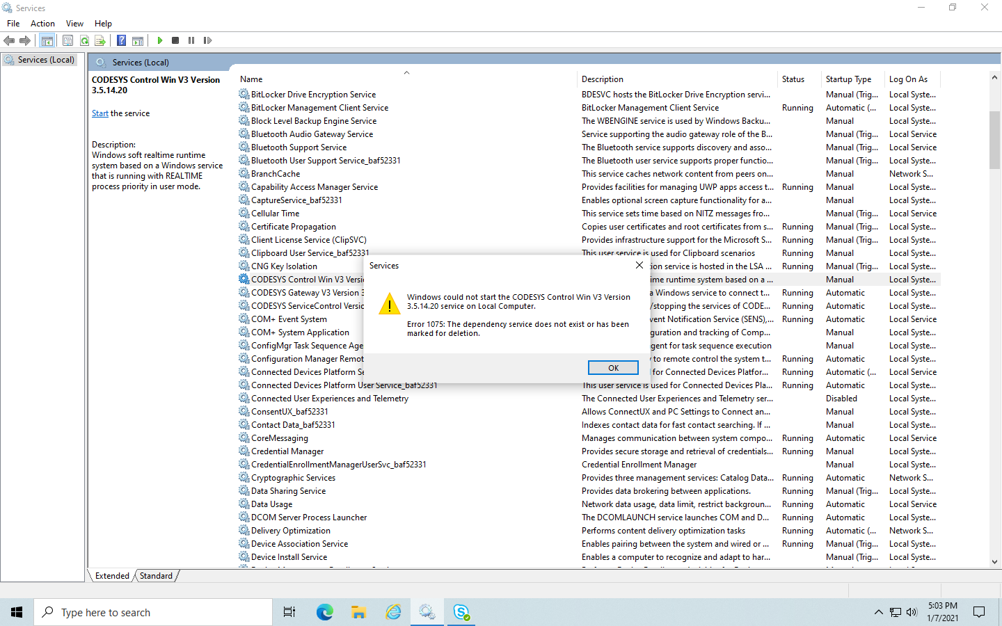 CODESYS Forge - CODESYS Forge / Talk / Engineering 🇬🇧: CodeSys Control Win SysTray not starting